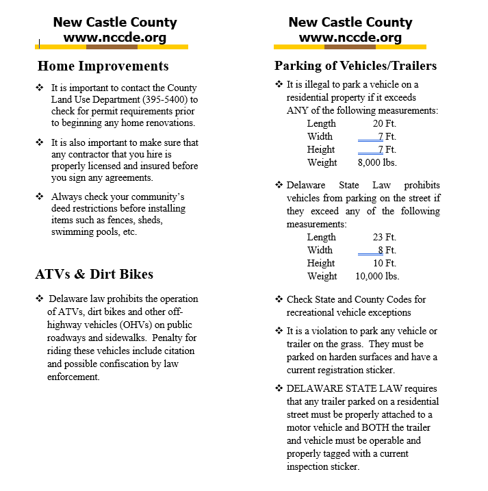 Frequently Used Phone Numbers – Neighborhood Resources LLC