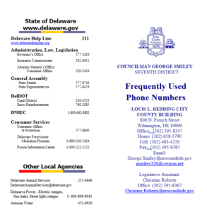 Frequently Used Phone Numbers – Neighborhood Resources LLC